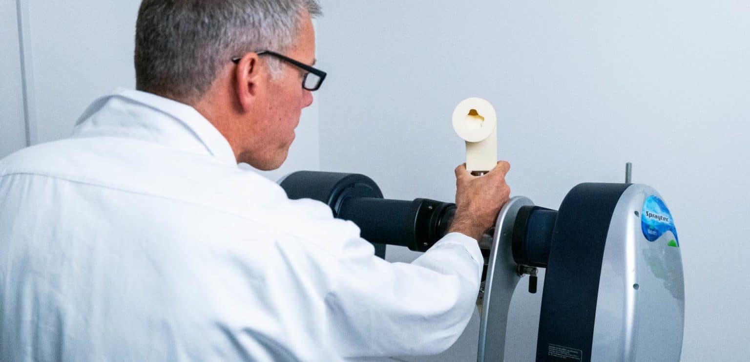 Laser Light Diffraction Testing Of Aerosol Emmace